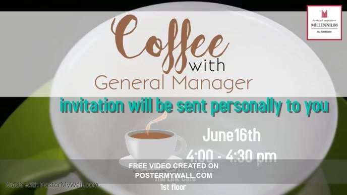 Coffee Talk Event Digital Display | PosterMyWall