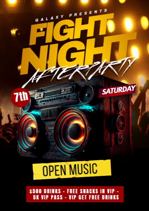 FIGHTNIGHT AFTER PARTY | PosterMyWall