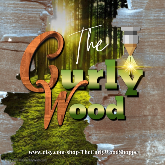 Copy of CURLY WOOD PROFESSIONAL LOGO DESIGN | PosterMyWall