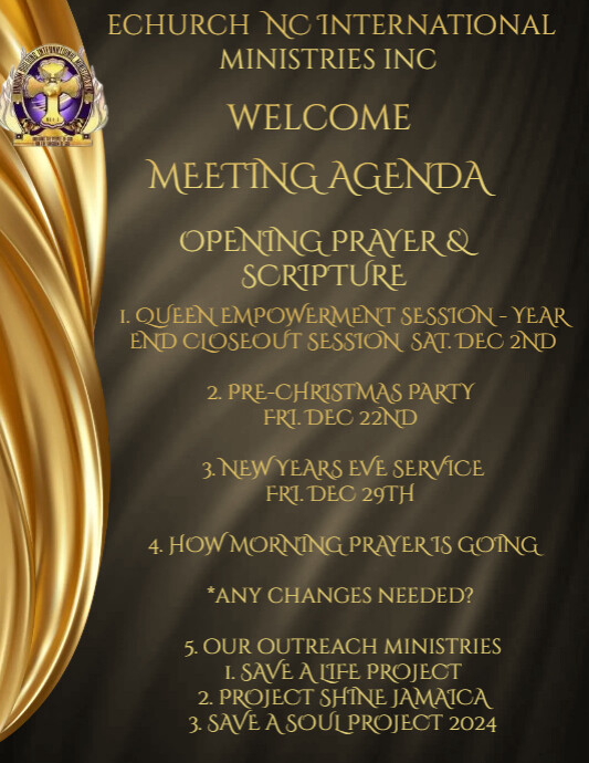 MEETING AGENDA | PosterMyWall