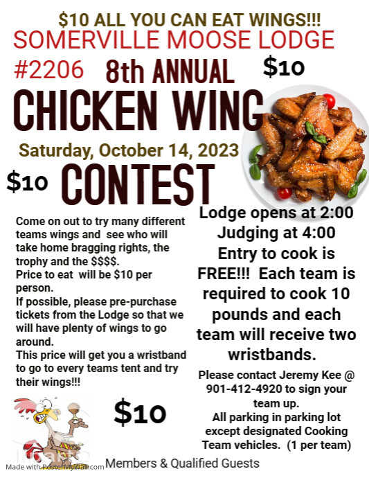 ChickenWingContest | PosterMyWall