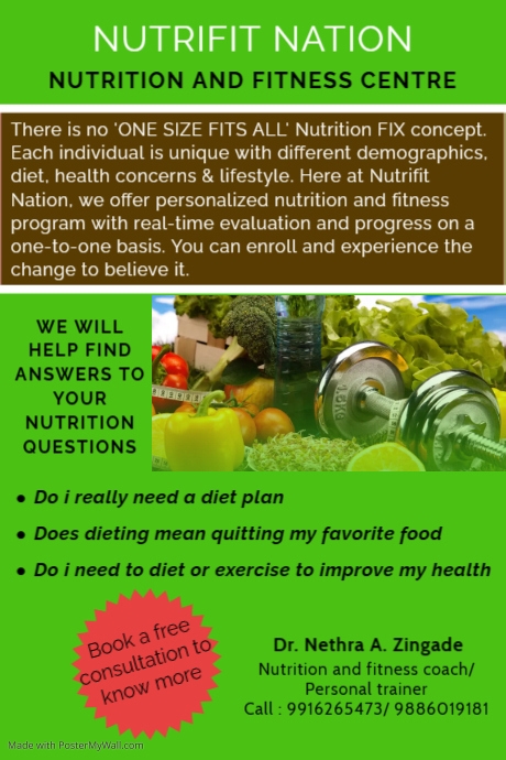 Nutritionist Flyer Template (1) | PosterMyWall