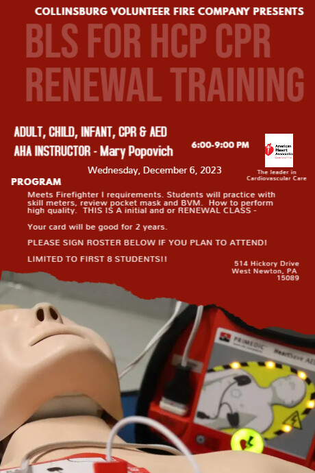 Copy of CPR Training Flyer Template | PosterMyWall