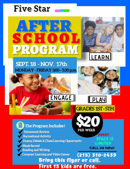 After School Program Flyer Templates | PosterMyWall