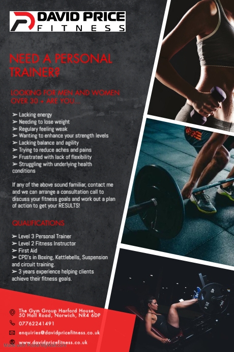 Copy of Personal Trainer Flyer Template | PosterMyWall