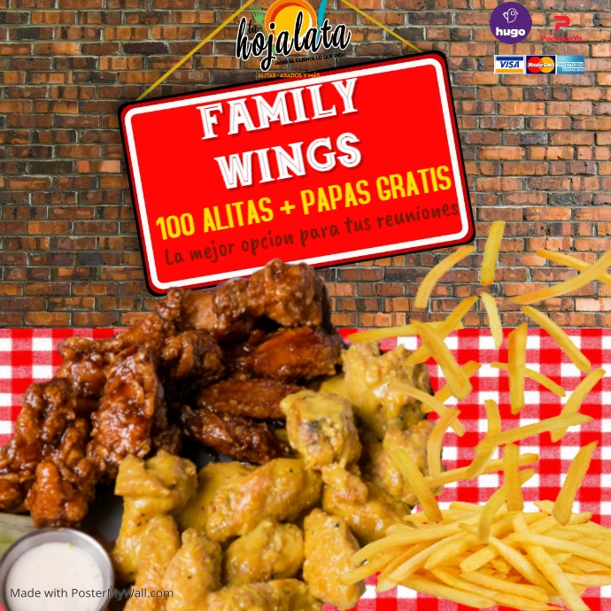 Copy of Copy of Restaurant Pub Bar Wing Special Night Flyer | PosterMyWall