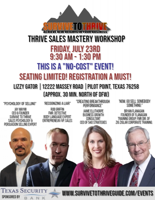 THRIVE SALES | PosterMyWall