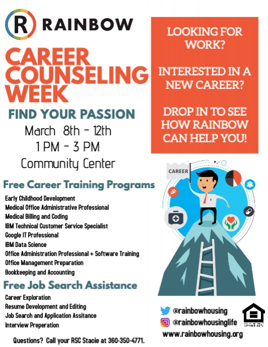 Evergreen Career Counseling Week | PosterMyWall