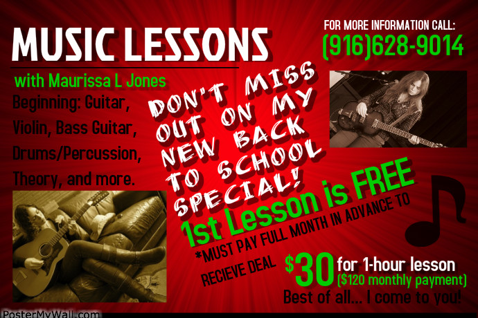 Music Lessons | PosterMyWall