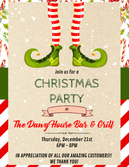 Christmas elf party Invitation | PosterMyWall