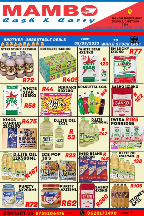 Copy of MAMBO CASH AND CARRY 17/04/2023 (2) | PosterMyWall