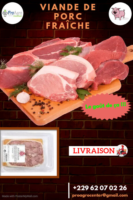 Meat Raffles Poster | PosterMyWall