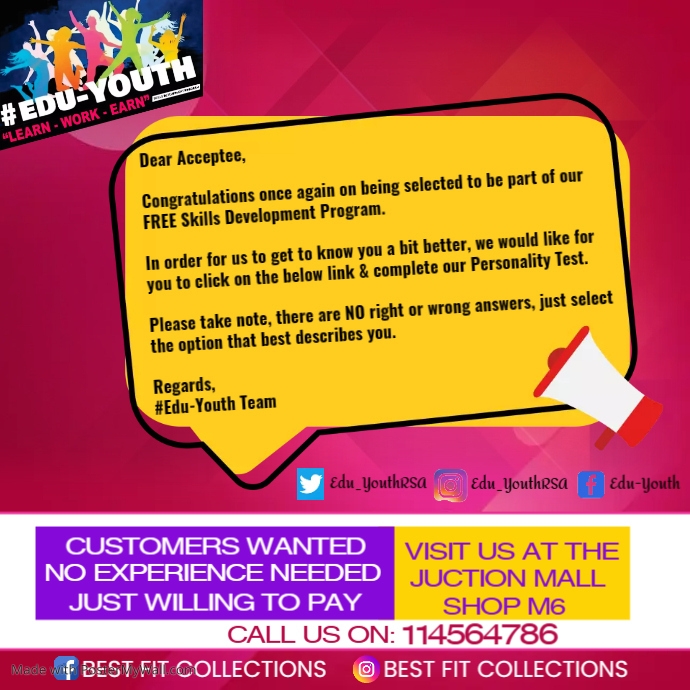 Copy of Personality Test | PosterMyWall