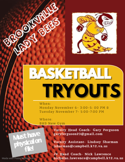 Basketball tryouts | PosterMyWall