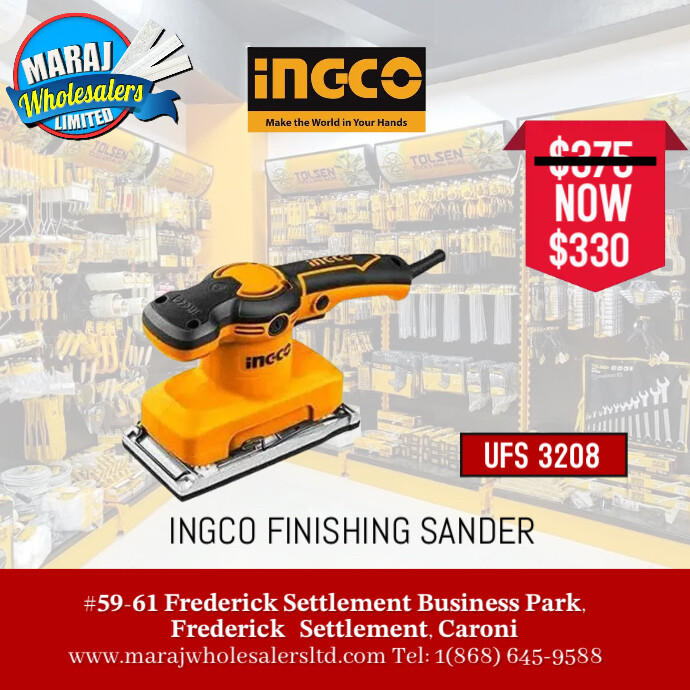 INGCO FINISHING SANDER | PosterMyWall