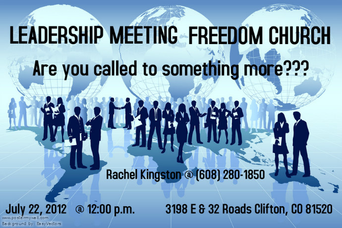 Leadership Meeting | PosterMyWall