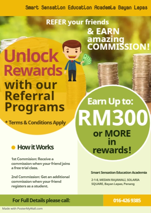 Referral Program Flyer | PosterMyWall