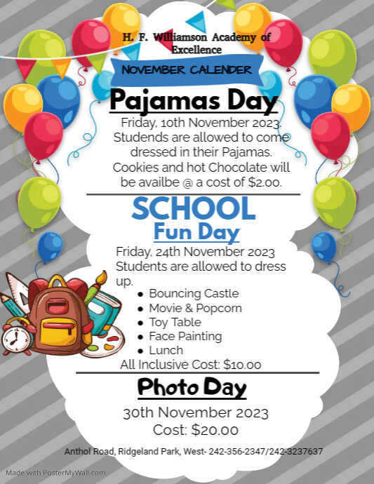 Yellow School Fun Fair Flyer | PosterMyWall