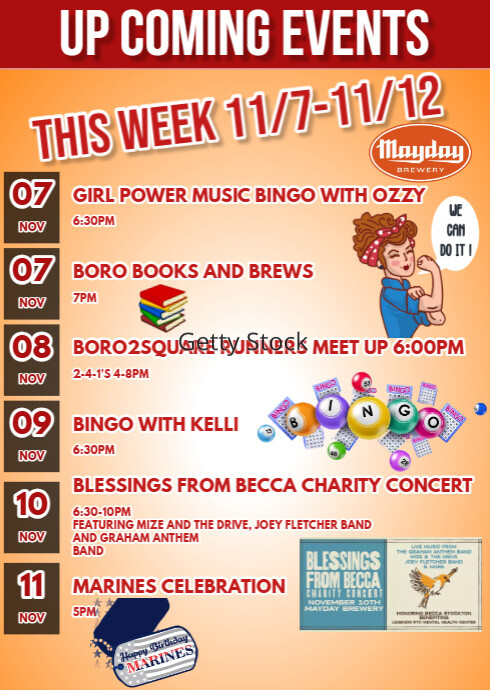 November up coming events | PosterMyWall