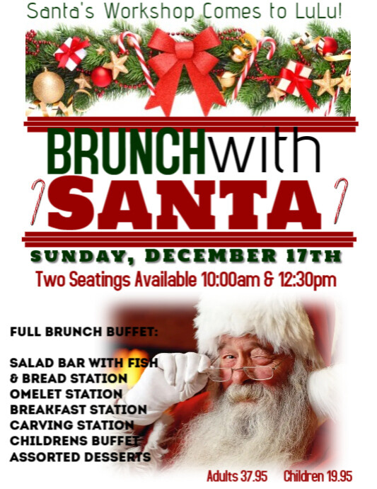 Copy of Brunch with Santa | PosterMyWall