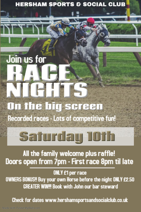 Race Night Poster | PosterMyWall