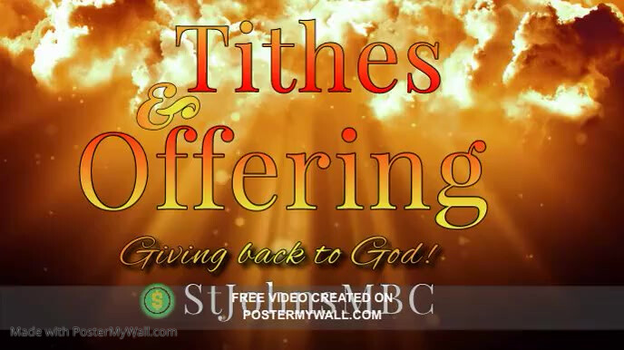 Tithes and Offering (2) | PosterMyWall