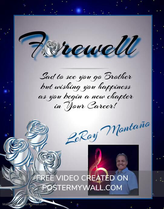 Farewell Goodbye | PosterMyWall