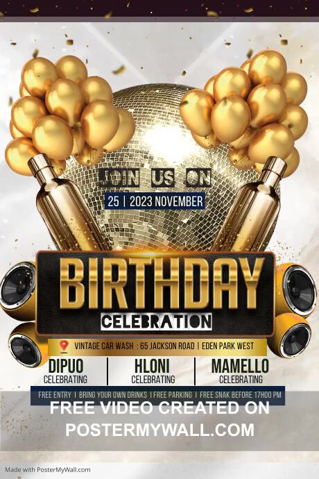 birthday party | PosterMyWall