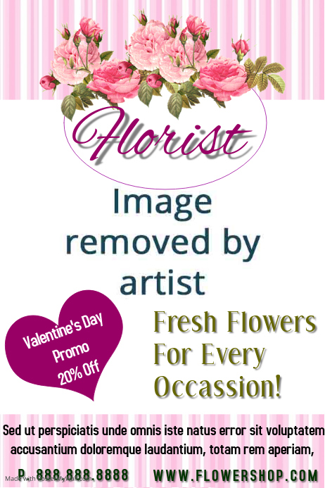 Copy of FLORIST/ FLOWER SHOP | PosterMyWall