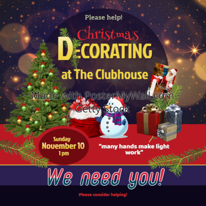 Christmas Decorating Contest Instagram Post | PosterMyWall