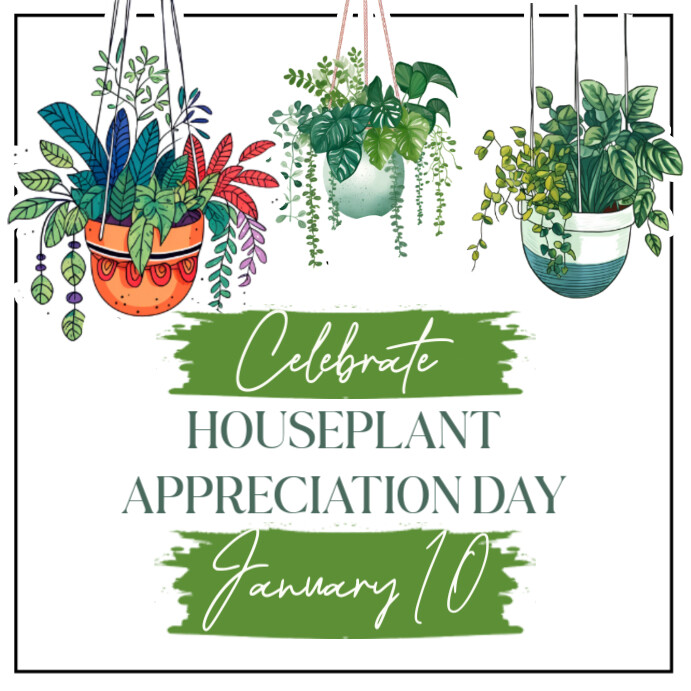 Plantilla de Houseplant Appreciation Day Instagram Post | PosterMyWall