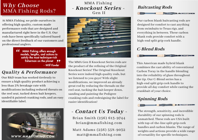 MMA Fishing Trifold for Shows | PosterMyWall