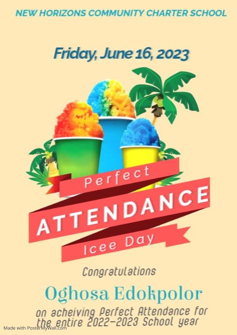 Yellow Shaved Ice Flyer Design | PosterMyWall