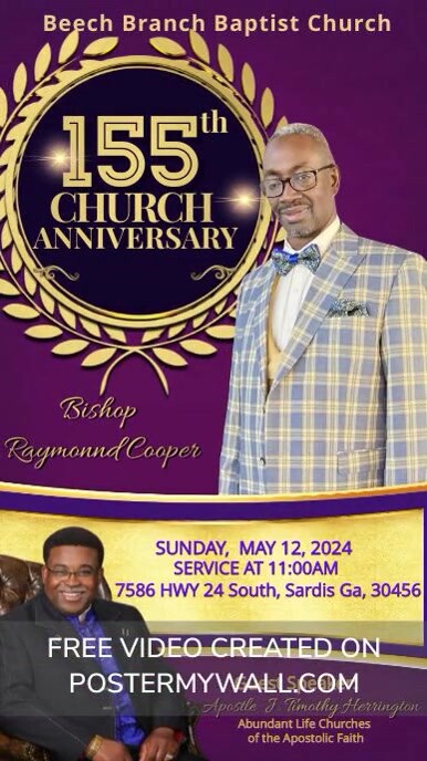Church Anniversary Instagram | PosterMyWall