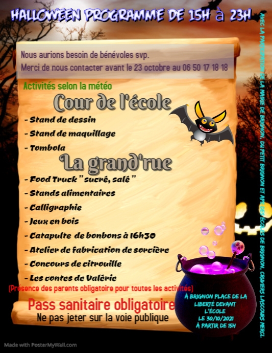 Copy of Copie de Halloween Restaurant Menu Template | PosterMyWall