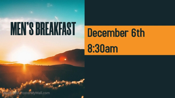 Copy of mens breakfast church flyer | PosterMyWall