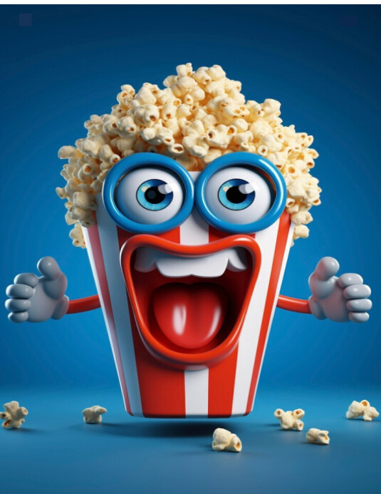 caatoon popcorn frame template | PosterMyWall