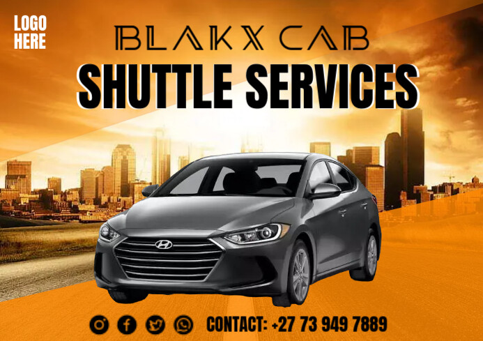 Copy of CAB SHUTTLE SERVICES | PosterMyWall