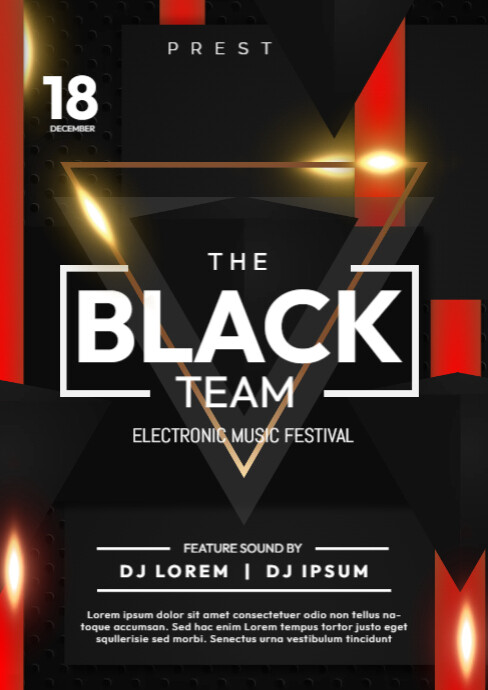 Black Party Flyer | PosterMyWall
