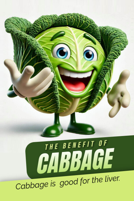 Cabbage Template | PosterMyWall