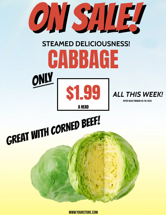 Copy of CABBAGE SALE | PosterMyWall