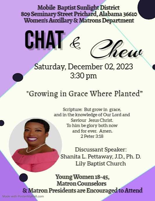 Chat and Chew 2023 | PosterMyWall