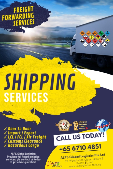 Logistic Service Flyer Template | PosterMyWall