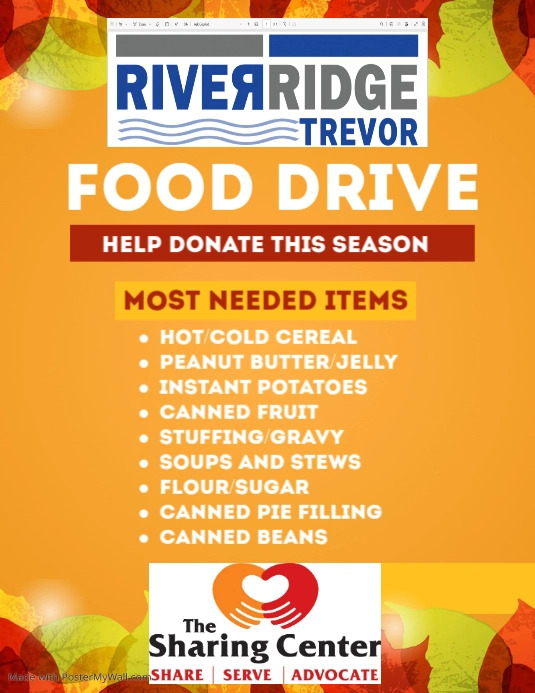 Yellow Food Drive Fundraising Flyer | PosterMyWall