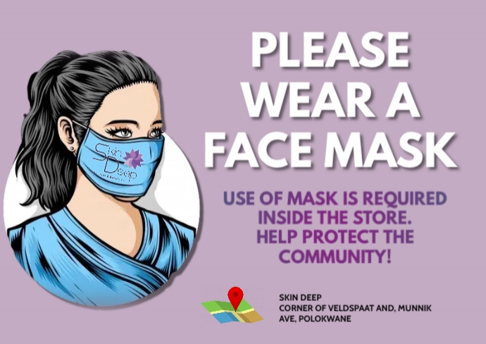 Copy of Please wear a mask store shop sign flyer | PosterMyWall