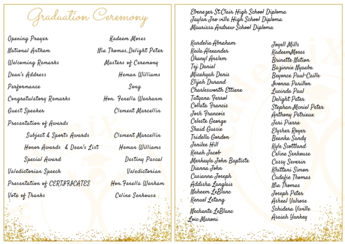 Class of 2023 Graduation Programs | PosterMyWall