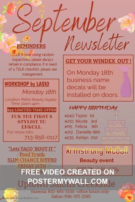 September Newsletter | PosterMyWall