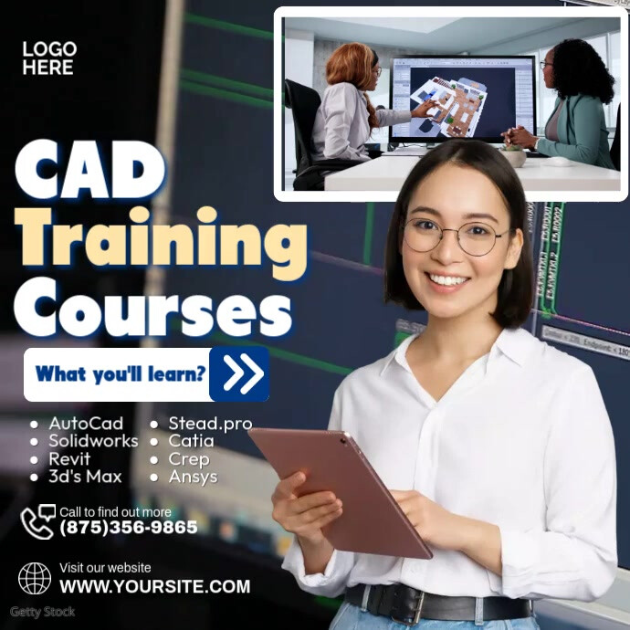 Cad Training Courses Template | PosterMyWall