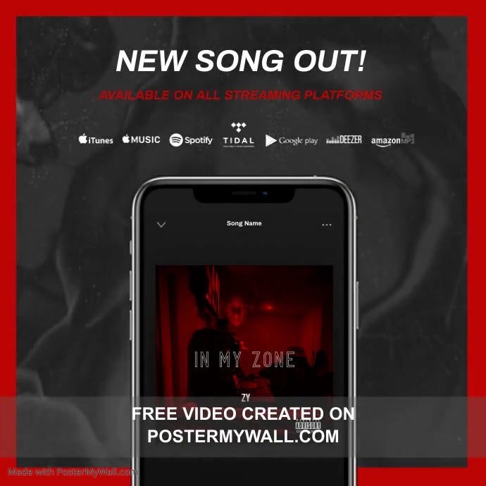 Copy of "New Single" NEW ALBUM RELEASE AVAILABLE AD | PosterMyWall