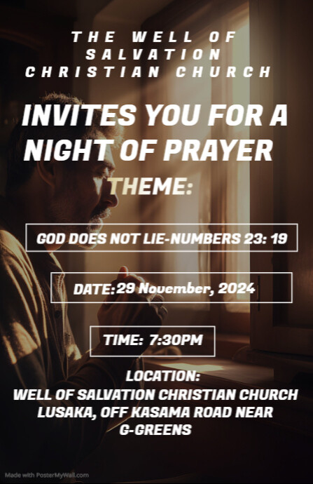 CHURCH NIGHT POSTER TEMPLATE | PosterMyWall
